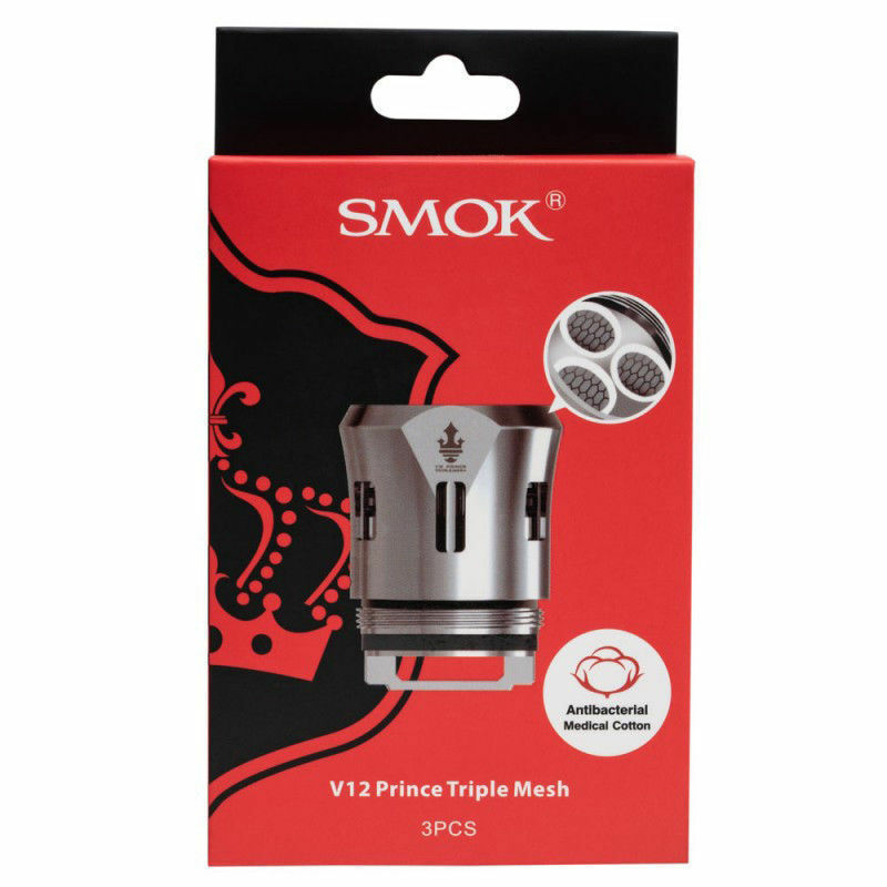 SMOK V12 PRINCE P- TANK MESH DUAL MESH TRIPLE MESH COILS AUTHENTIC UK ...