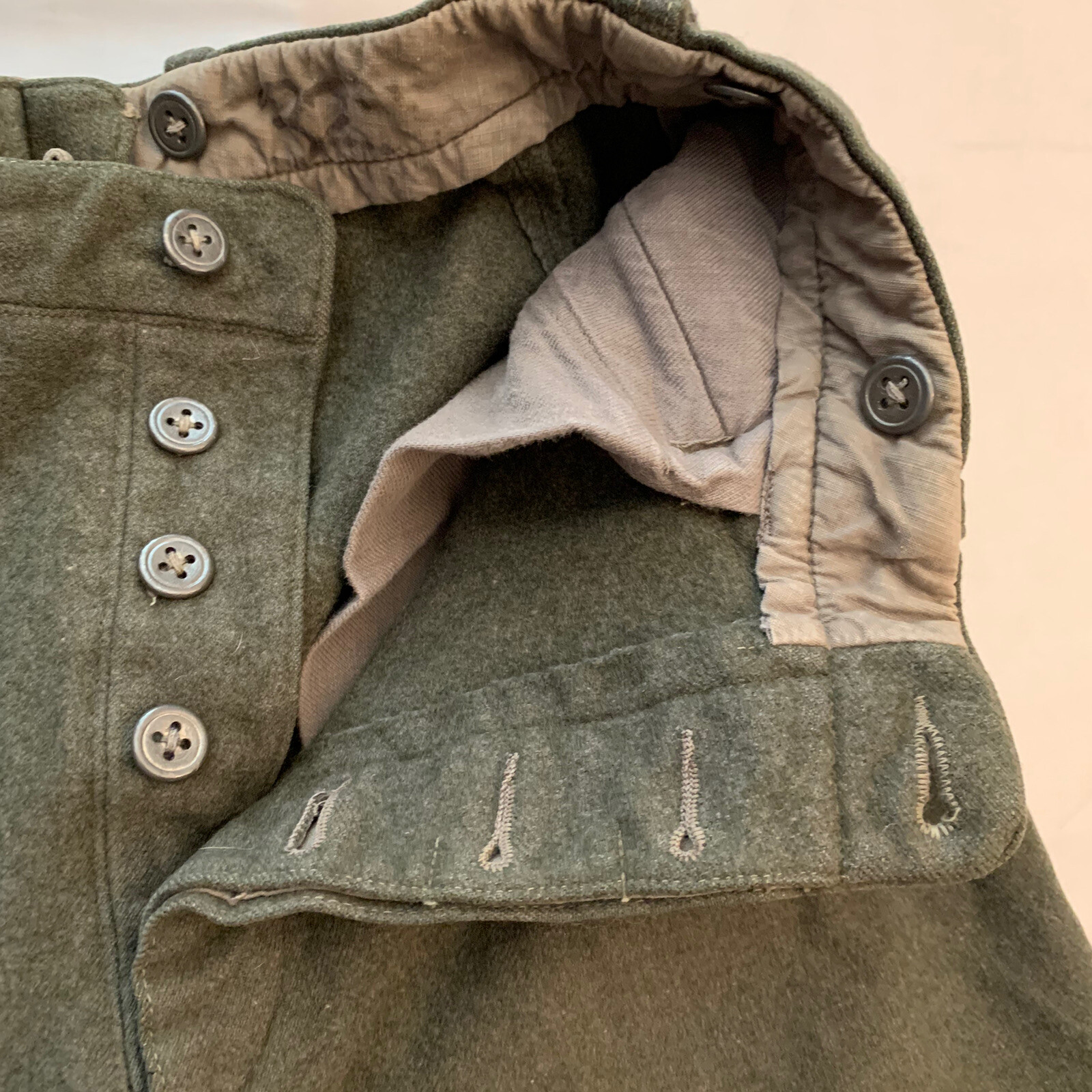 WWII Swedish Army Military Wool Officer Pants Crown A… - Gem