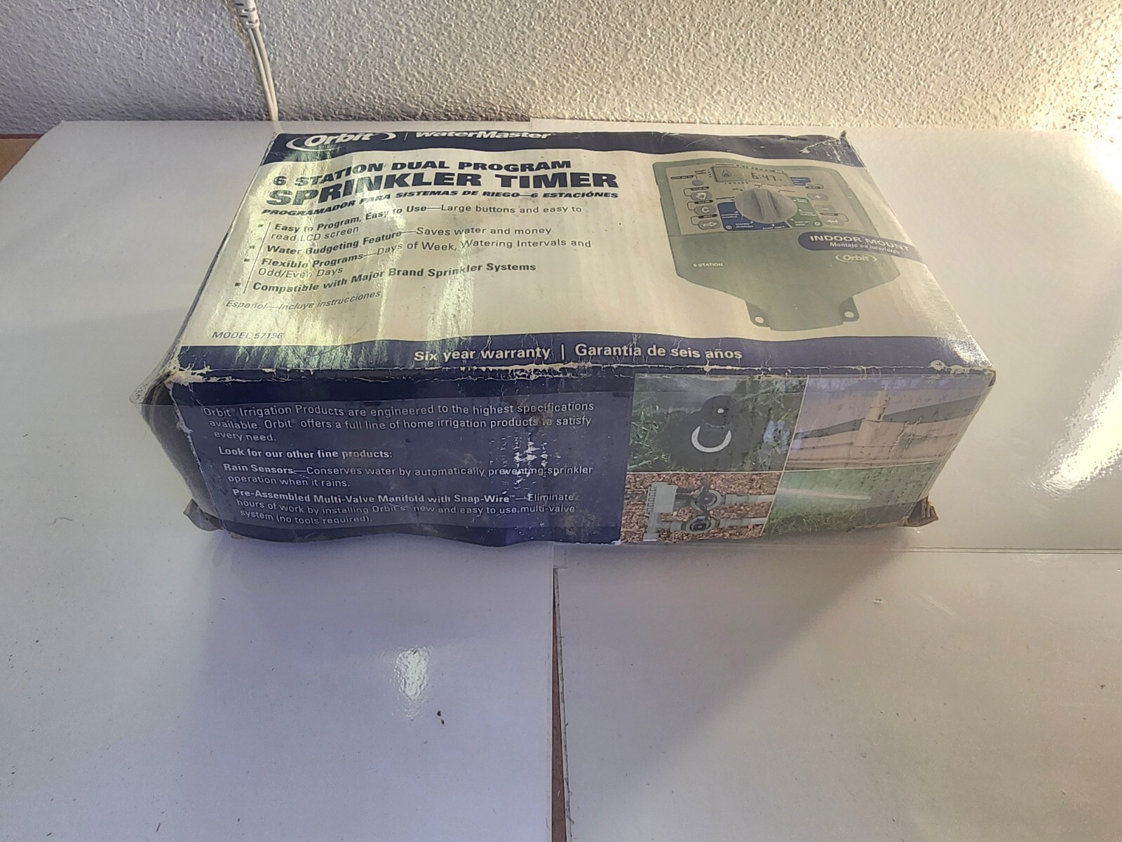 Orbit WaterMaster 6 Station Indoor Sprinkler Timer Model 57196 for sale ...