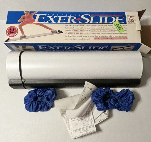 Exer-slide Exercise Slide Board Lateral Home Fitness Booties included ...
