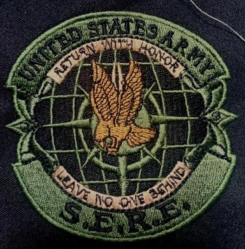 US ARMY SERE SURVIVAL EVASION RESISTANCE ESCAPE PATCH BUG OUT BAG ...