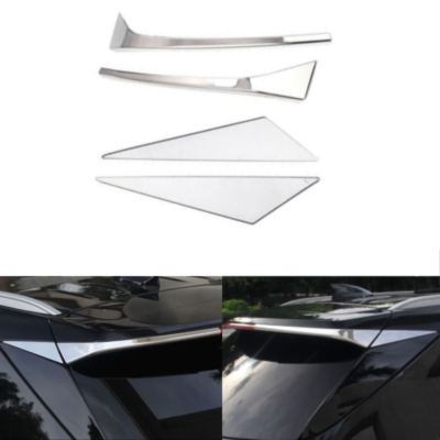 4pcs Steel Spoiler Trim Rear Window Cover Trim Frame For Cadillac XT5 ...