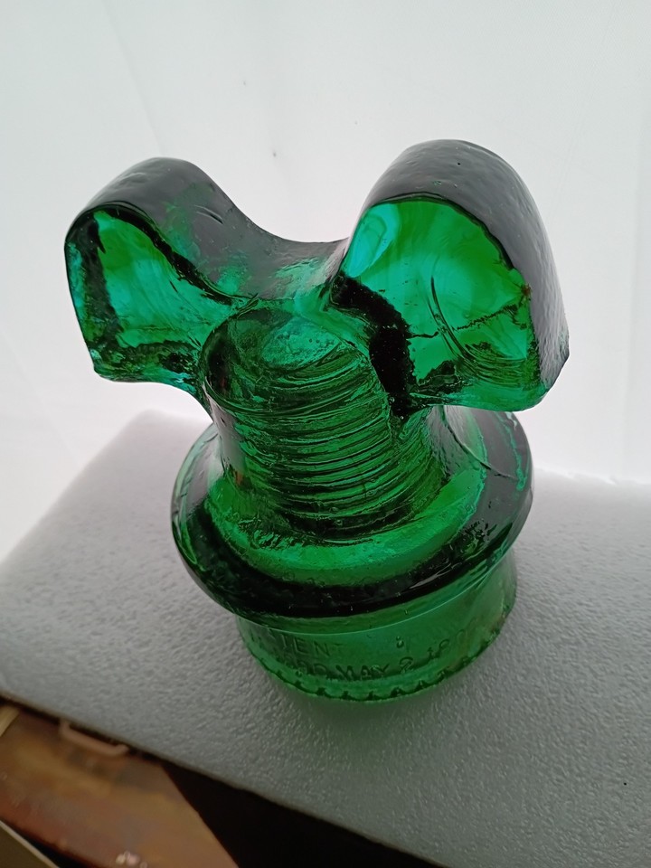 Heavily Amber Swirled CD 257 Mickey Mouse Insulator | eBay