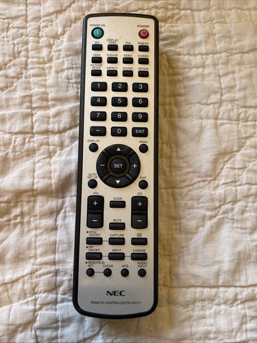 Genuine NEC Monitor / TV Remote Control RU-M117 - Tested Working - OEM ...