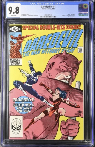 Daredevil #181 CGC 9.8 White Pages Frank Miller Art 1982 | eBay
