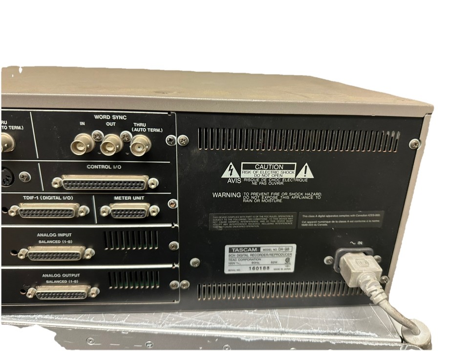 Vintage Tascam DA-98 DTRS 8-Channel Digital Multitrack Tape Recorder | eBay
