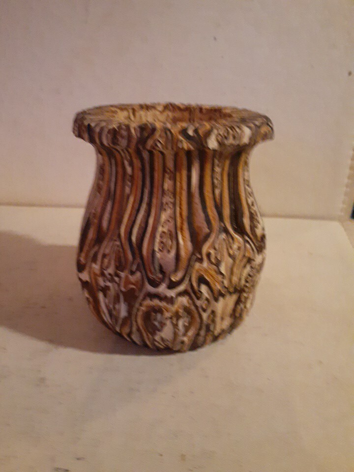 New Zealand Ponga Vase Hand Crafted Made From Mamaku Tree Fern 4" Tall ...