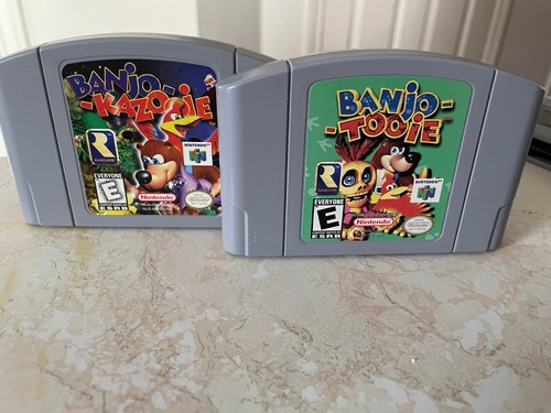 Banjo-Kazooie & Banjo-Tooie Bundle (Nintendo 64, 1998) N64 Carts Only ...