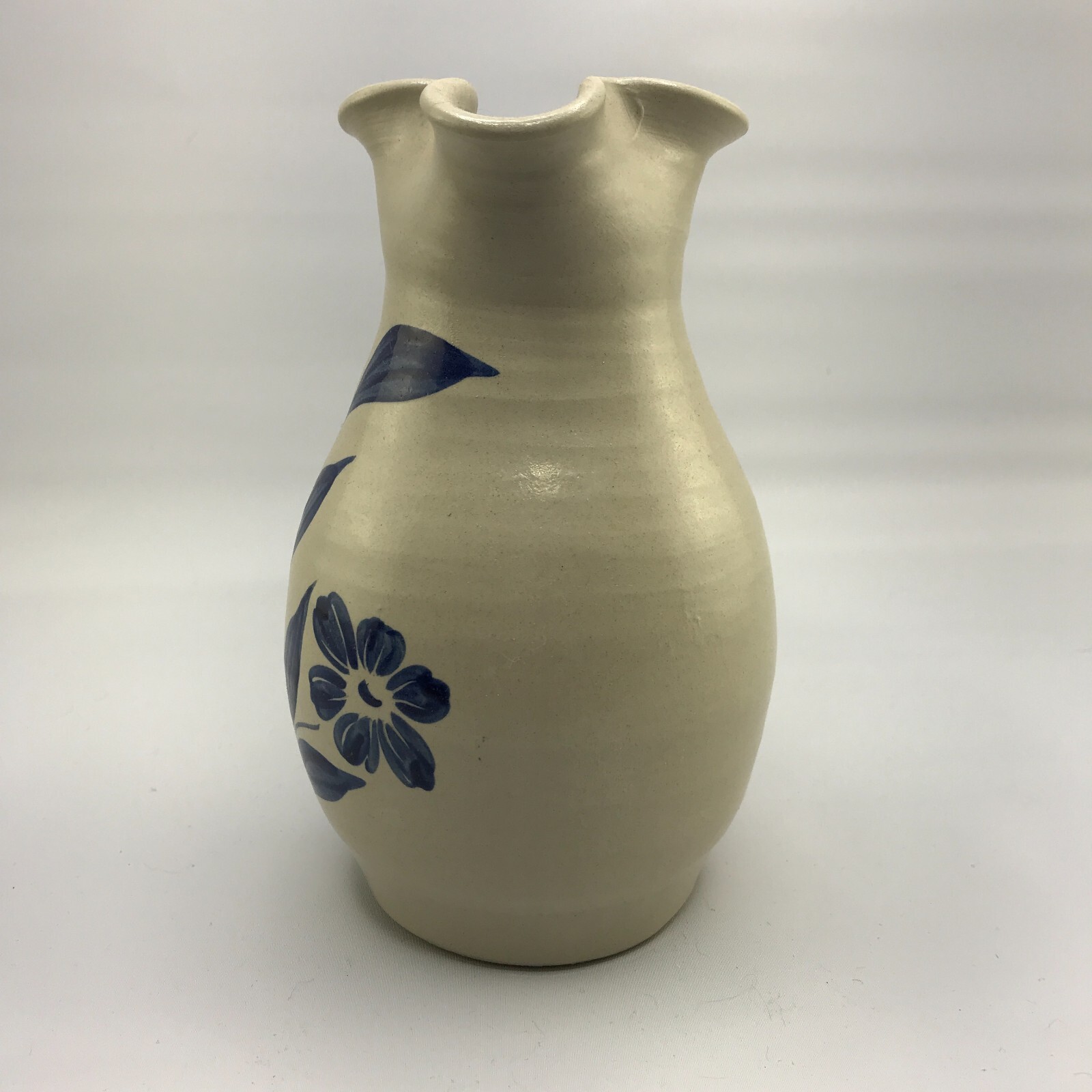 Hand Thrown Natural Cobalt Blue Glazed Pitcher by Williamsburg Virginia ...