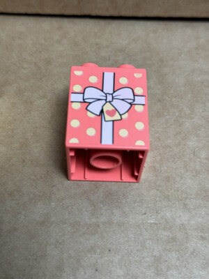 LEGO Parts - Coral Duplo, Brick 2 x 2 x 2 with Present / Gift - No ...