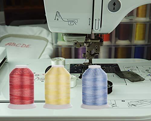 Simthreads 12 Variegated Colors Polyester Embroidery Machine Thread for ...