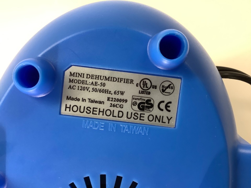 Eva-Dry Mini Dehumidifier Air Dry System with Drying Base AE-50 Dry Wet ...