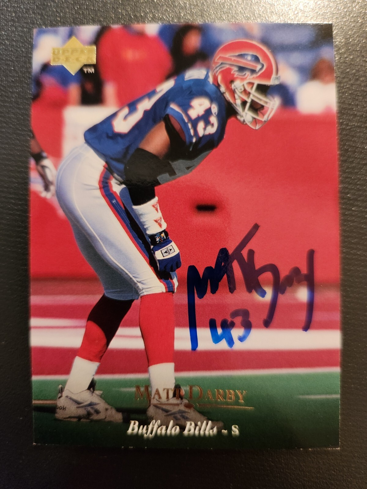 Matt Darby Buffalo Bills 1995 Upper Deck #269 Autographed Card | eBay