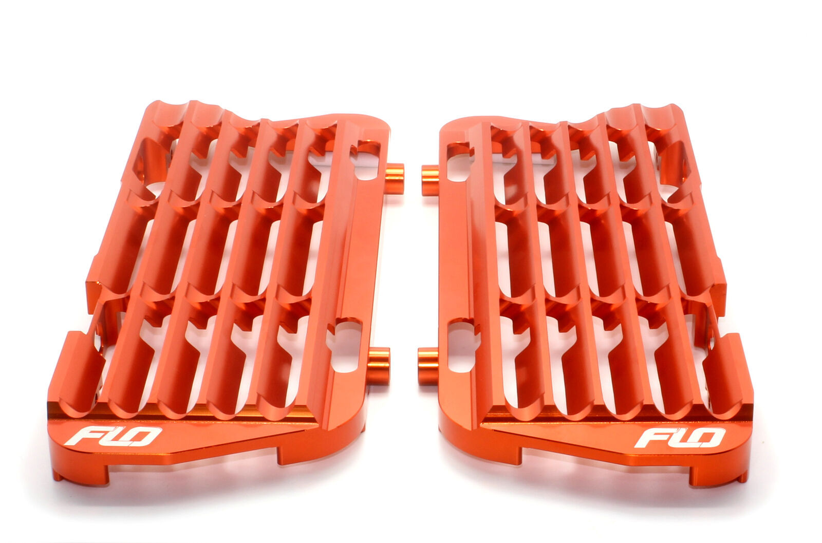 KTM Husaberg Husqvarna RADIATOR GUARDS / BRACE / GUARD Orange Flo ...