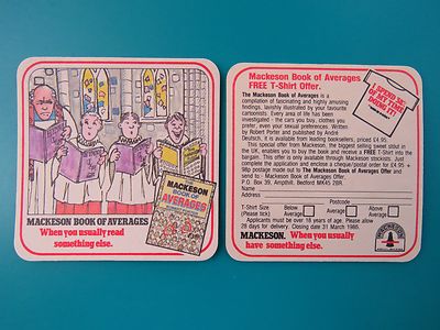 Bière Dessous ~ Mackeson Stout Livre De Averages ~ Should Être Chantant ...