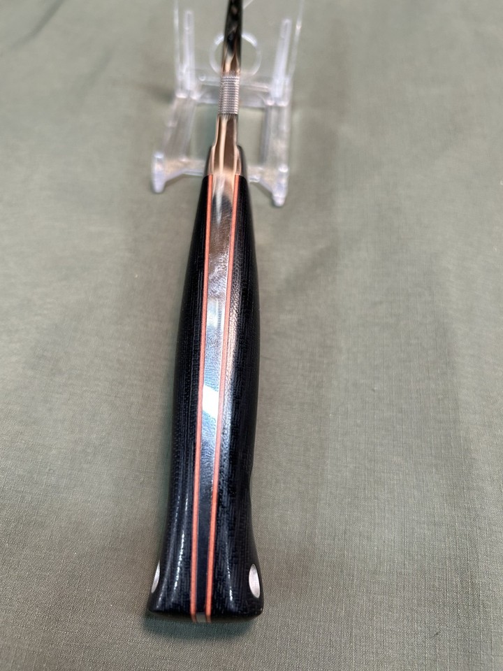 MARCUS LIN BOB LOVELESS DESIGN SEMI-SKINNER KNIFE BLACK MICARTA KNIFE ...