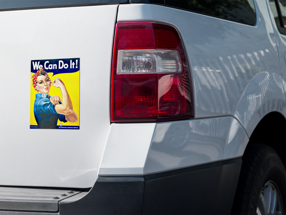 Rosie the Riveter We Can Do It Vinyl Sticker Car Laptop Decal Women's ...