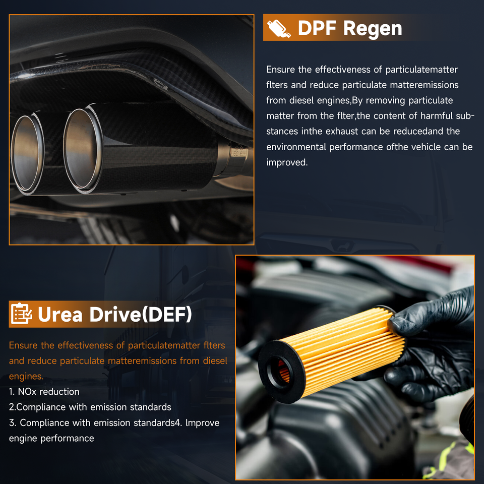 ANCEL Heavy Duty Diesel Truck Scanner OBD2 Diagnostic Tool DPF Regen ...