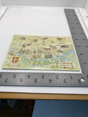 Postcard England Cambridge Cartoon Map 34A-810M | eBay