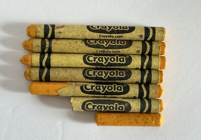 Retired Discontinued 1990 Dandelion Crayola Crayons (Lot of 7) Vintage ...