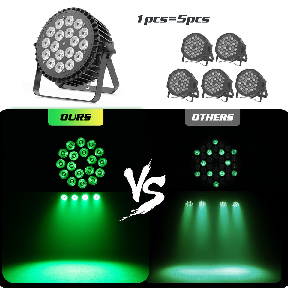 270W 18LED RGBW PAR Lights Stage Lighting DMX DJ Disco Party Club Show ...