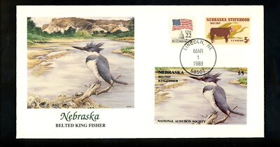 Commemorative Cover Birds National Audubon Society Nebraska NE King ...