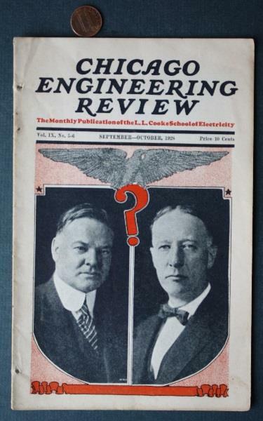 1928 Chicago Illinois Herbert Hoover Vs Al Smith for President campaign ...