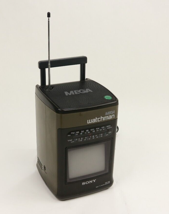 Vintage Sony MEGA Watchman FD-510 Portable TV FM/AM Radio | eBay
