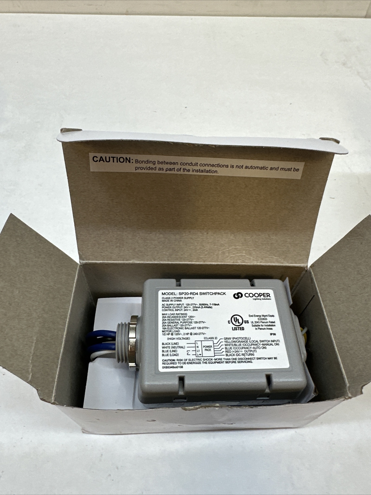 Eaton 20A 24V Heavy-Duty Switchpack Occupancy Sensor (SP20-RD4) for ...