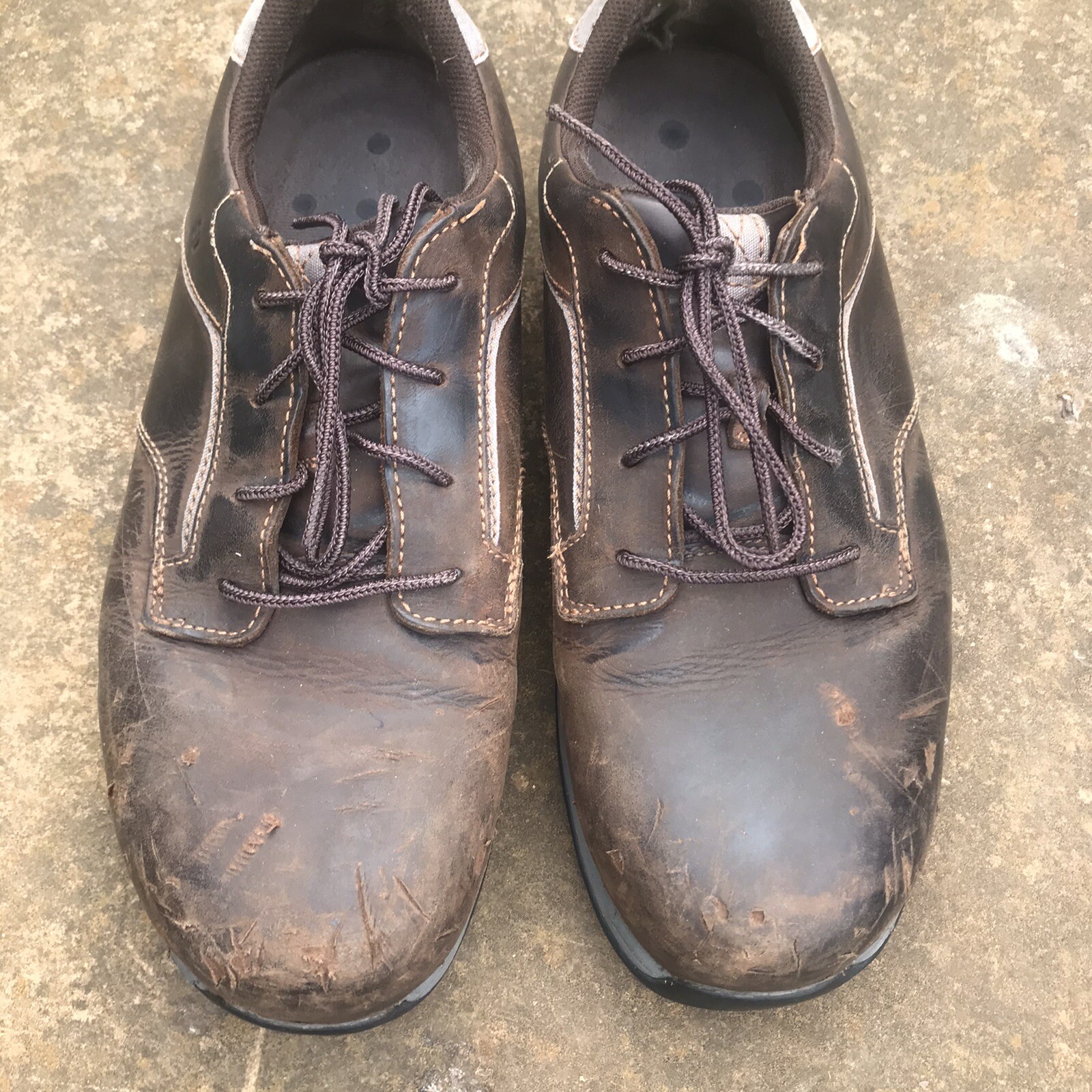 Red Wing Mens Comfort Pro Oil-Slip Resistant Safety Brown Shoes Size 9 ...