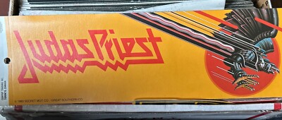 Judas Priest Bumper Sticker NEW Original 1982 11"x31/2" | eBay