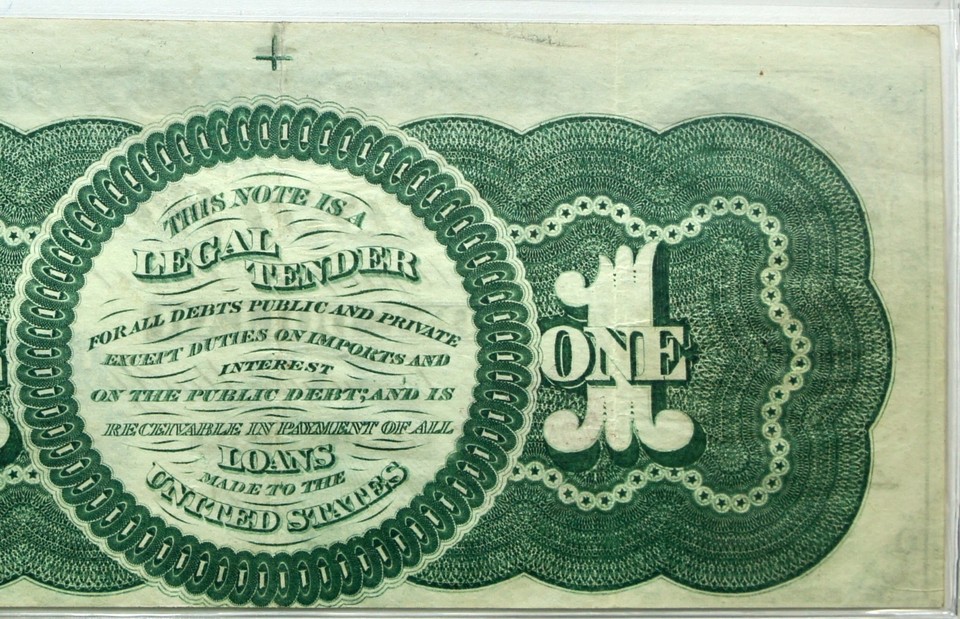 $1 1862 US Note – Legal Tender - Fr. 16c - PCGS EF40 – Large Size Note ...