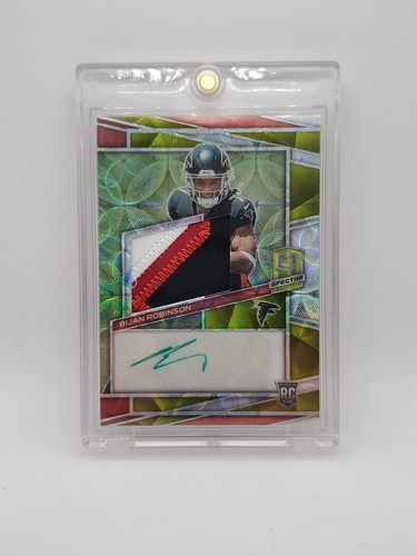 2023 Panini Spectra - Rookie Patch Autographs Bijan Robinson #203 Neon ...