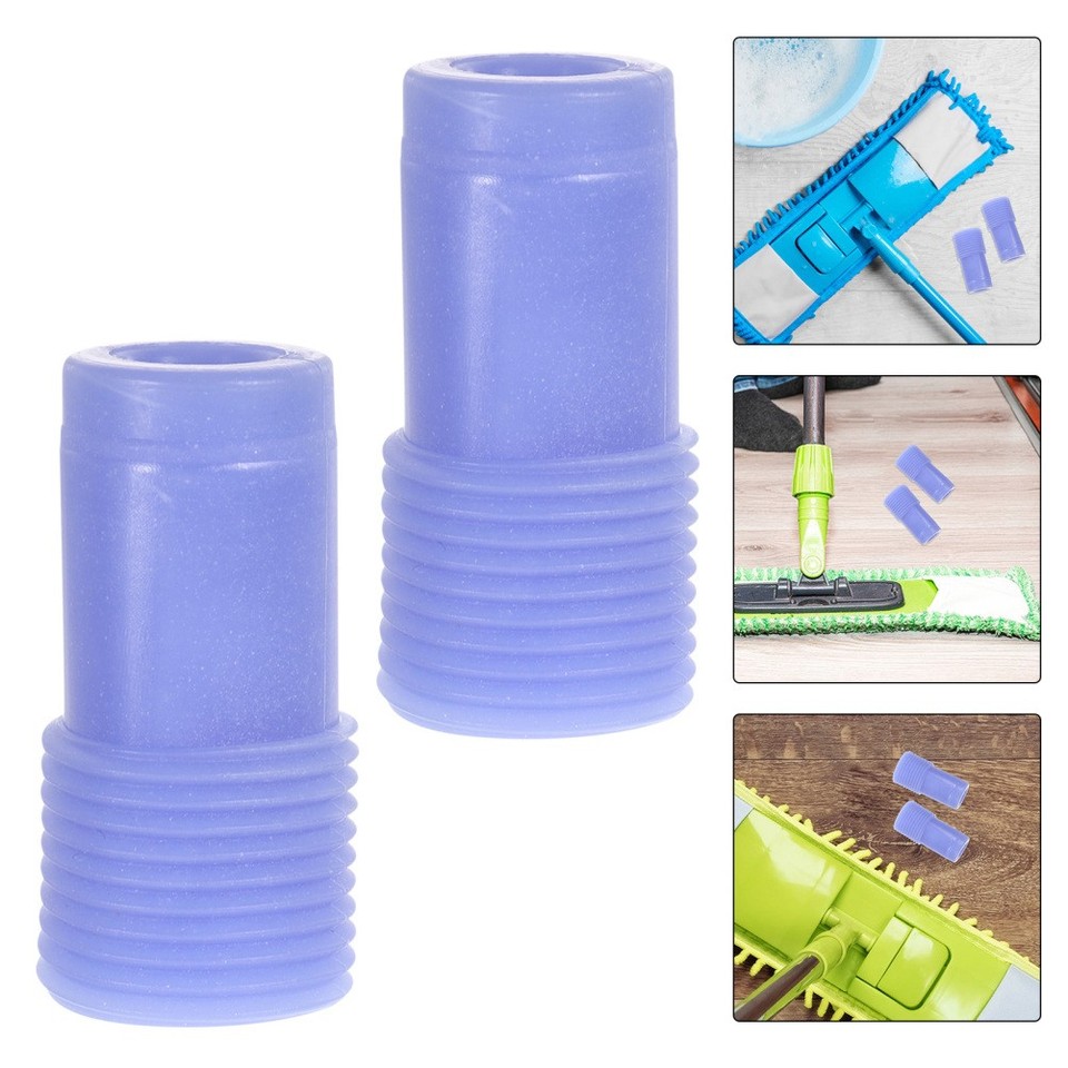 2 Pcs Threaded Head Pole Mop Handles Screw Broom Replacement Parts ...