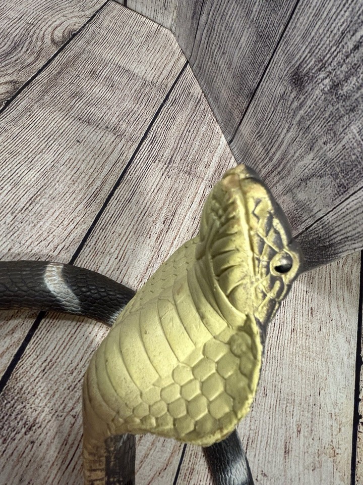 Vintage 1980s King Cobra Rubber Toy Snake — 4'10" Long — Hefty ...