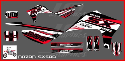 Razor SX500 graphics kit decals THICK AND HIGH GLOSS | eBay
