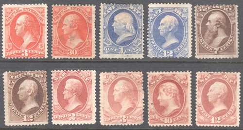 US Official O Stamps Lot All MINT Unused BOB | eBay