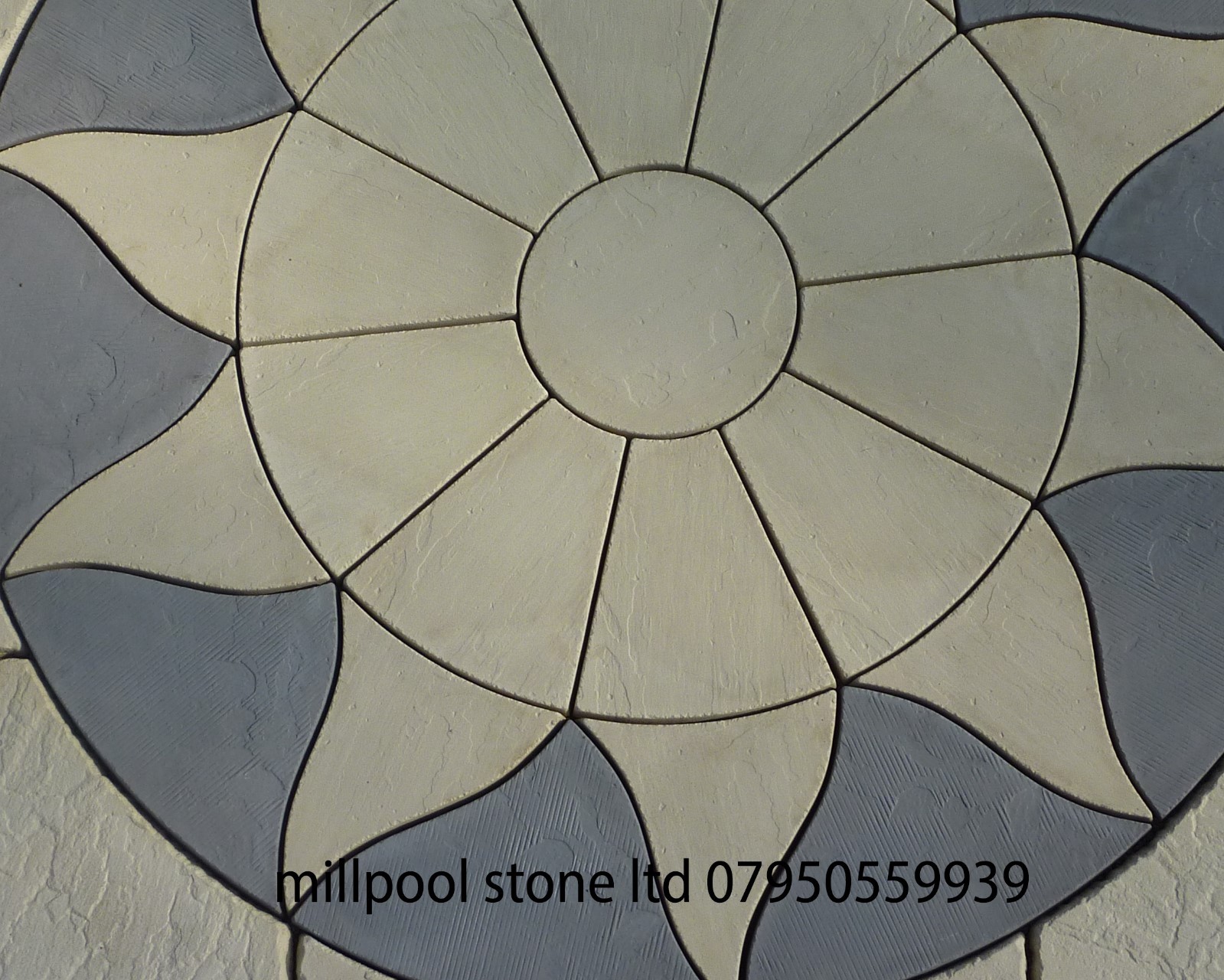 1.8m Paving Sun Circle Sq Off Slabs stones garden patio [Delivery ...