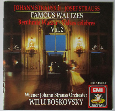 JOHANN / JOSEPH STRAUSS FAMOUS WALTZES VOL 2 CD - WILLI BOSKOVSKY | eBay
