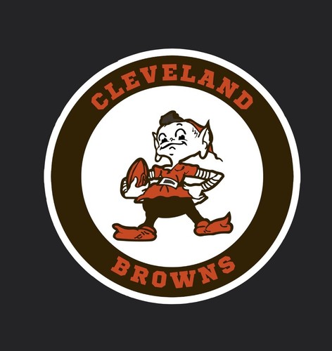 CLEVELAND BROWNS Logo Sticker Bat Stickers Car NFL Football Decal | eBay