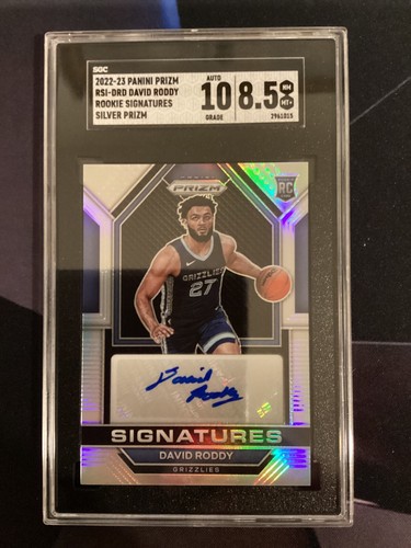 2022-23 Panini Prizm - Rookie Signatures David Roddy #RSI-DRD Silver ...