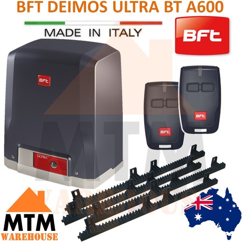 BFT DEIMOS Ultra BT A600 Automatic Slide Gate Motor Opener Kit 4m Rack ...