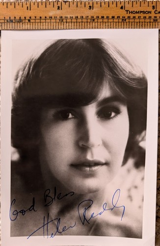 HELEN REDDY - AUTOGRAPHED 5x7 PHOTO | eBay