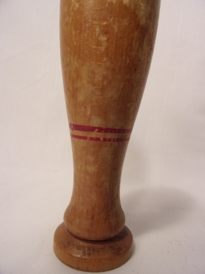 RARE Vintage Wooden Baseball Ball And Bat Salt & Pepper S&P Shaker Set ...