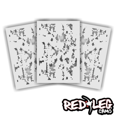 Redleg Camo ™ 912DIGX3 digital camo stencil kit duck boat airbrush | eBay