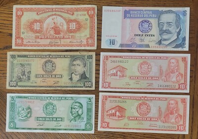 Vintage Banknote lot from Peru. | eBay