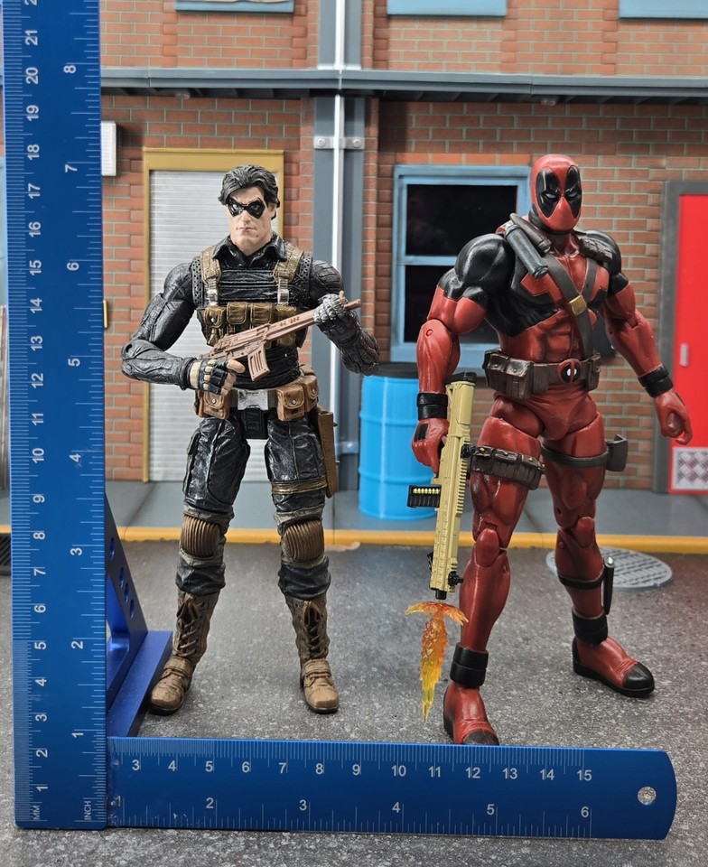 Marvel Deadpool & Winter Soldier Custom Guns 7" Action Figures Diamond ...