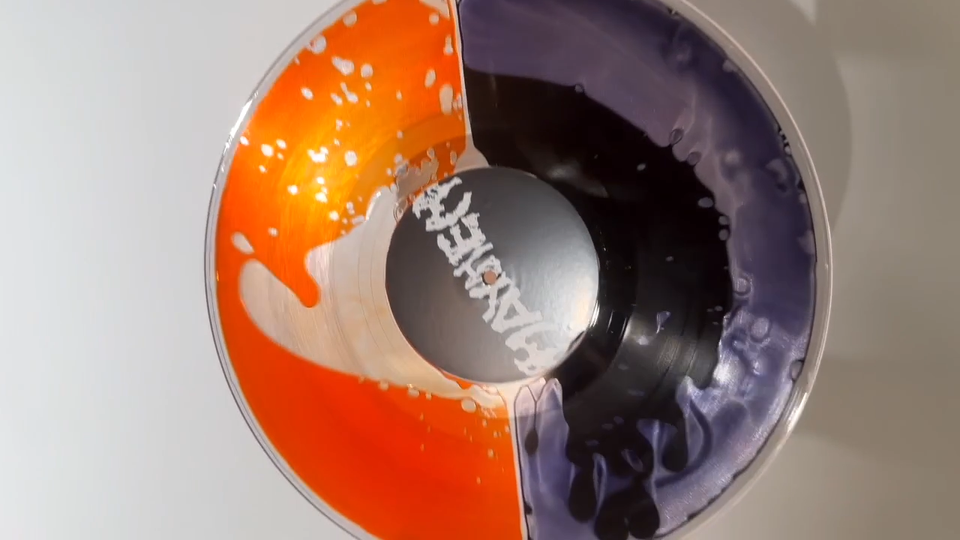 Lady Gaga Mayhem x Bad World Split Liquid Filled Vinyl LP Blood Records ...