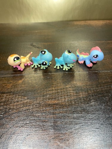 Littlest Pet Shop #559 Valentine Teal Frog Pink Hearts LPS Gecko 1829 ...