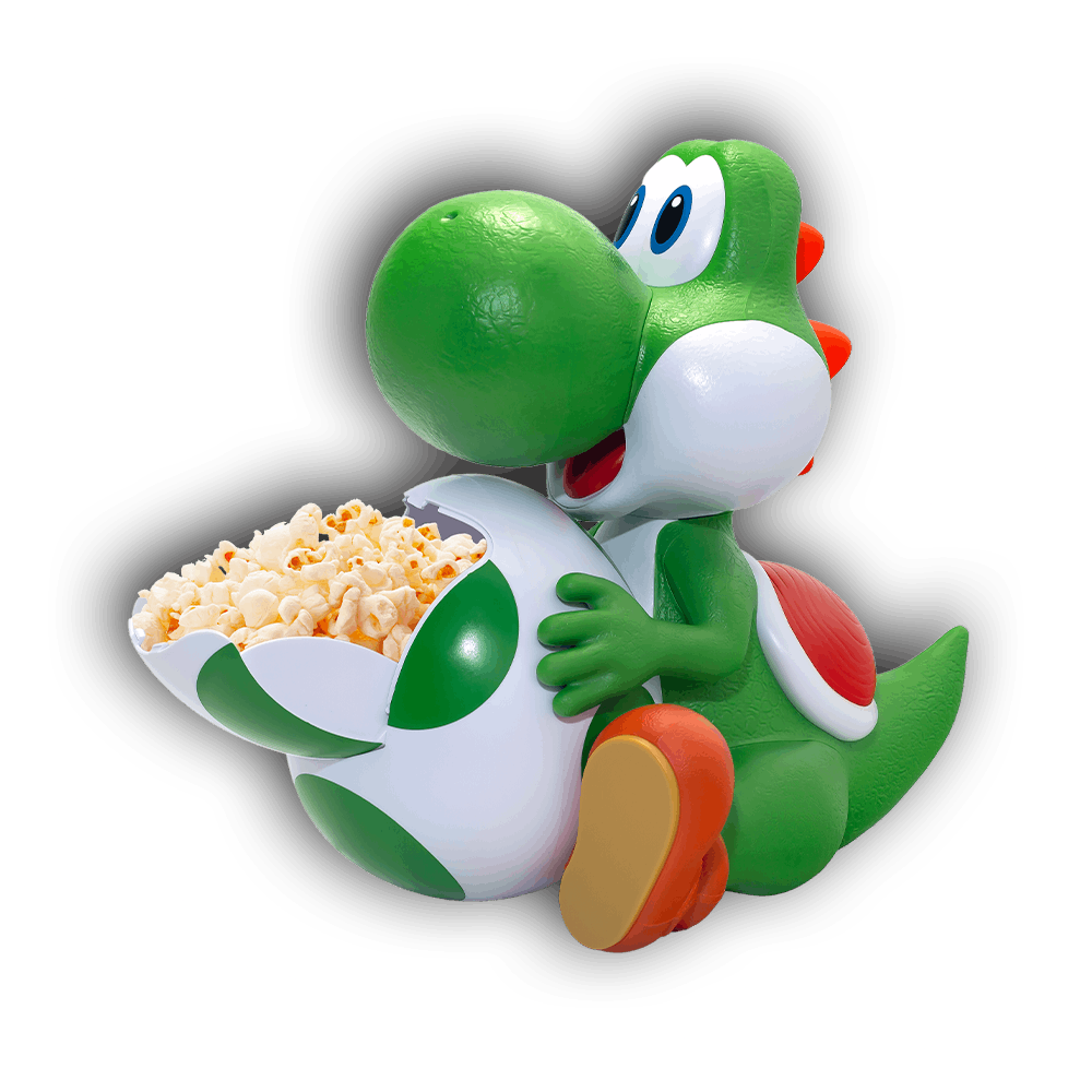 Yoshi Popcorn Bucket - Exclusive Super Mario Galaxy Movie | eBay.de